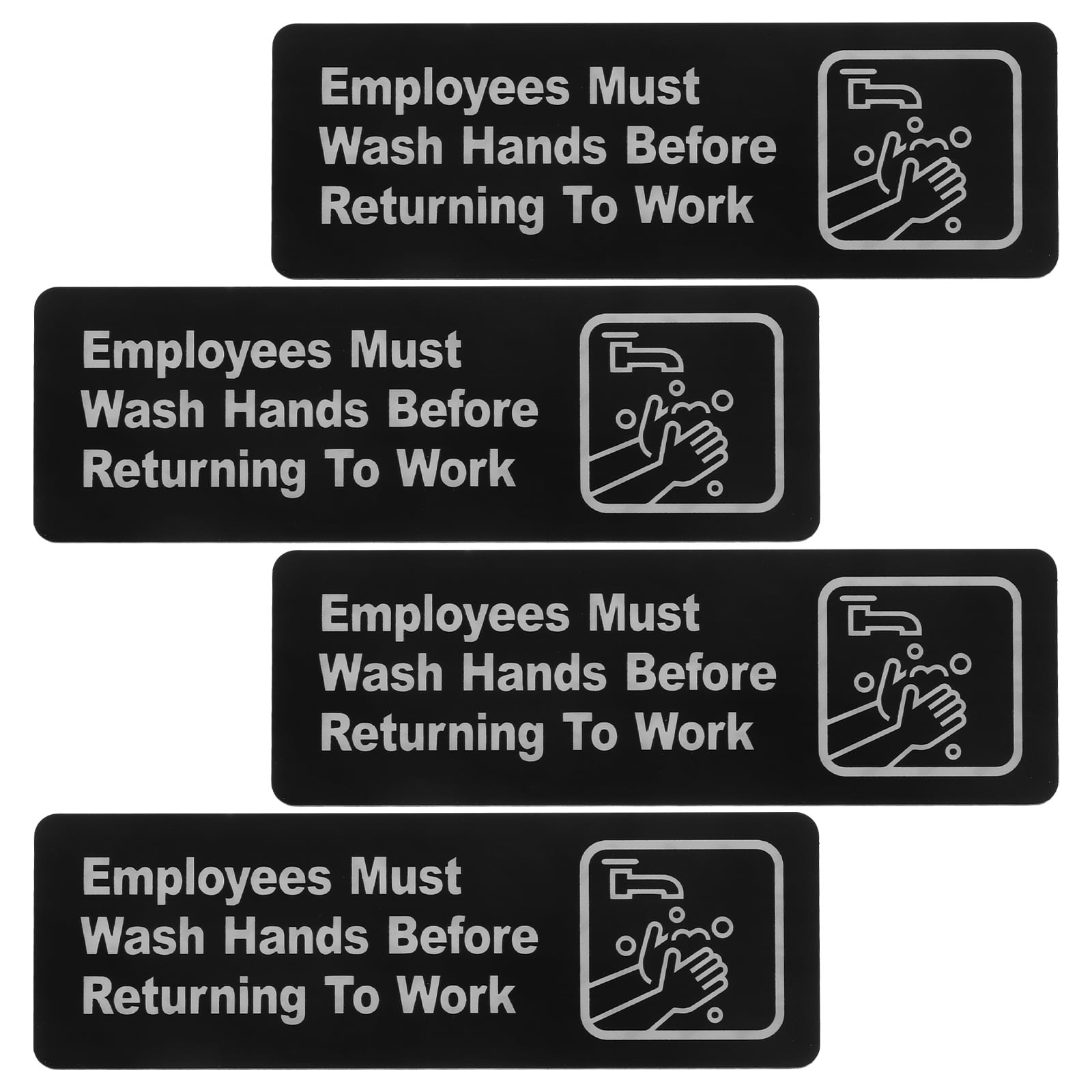 4 Pcs Pilates Equipment Air Hose IBC Hand Washing Reminder Signs Staff ...