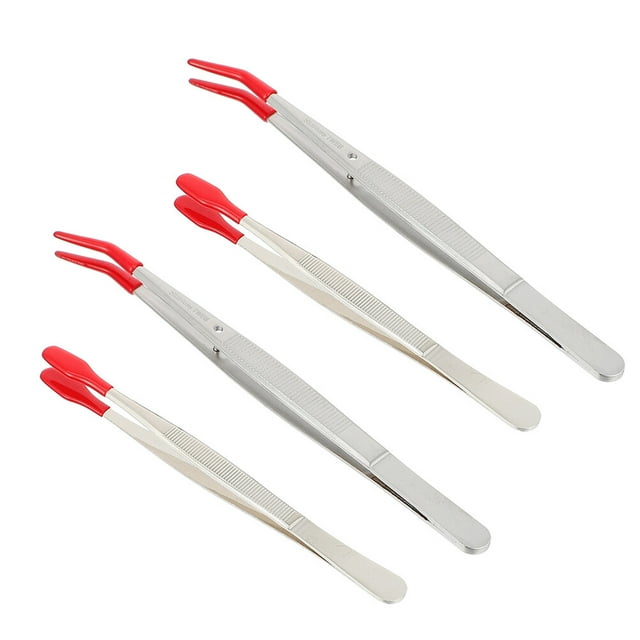 4 Pcs Pin Connector Tweezer Cleaner Stickers Tweezers Laboratory ...