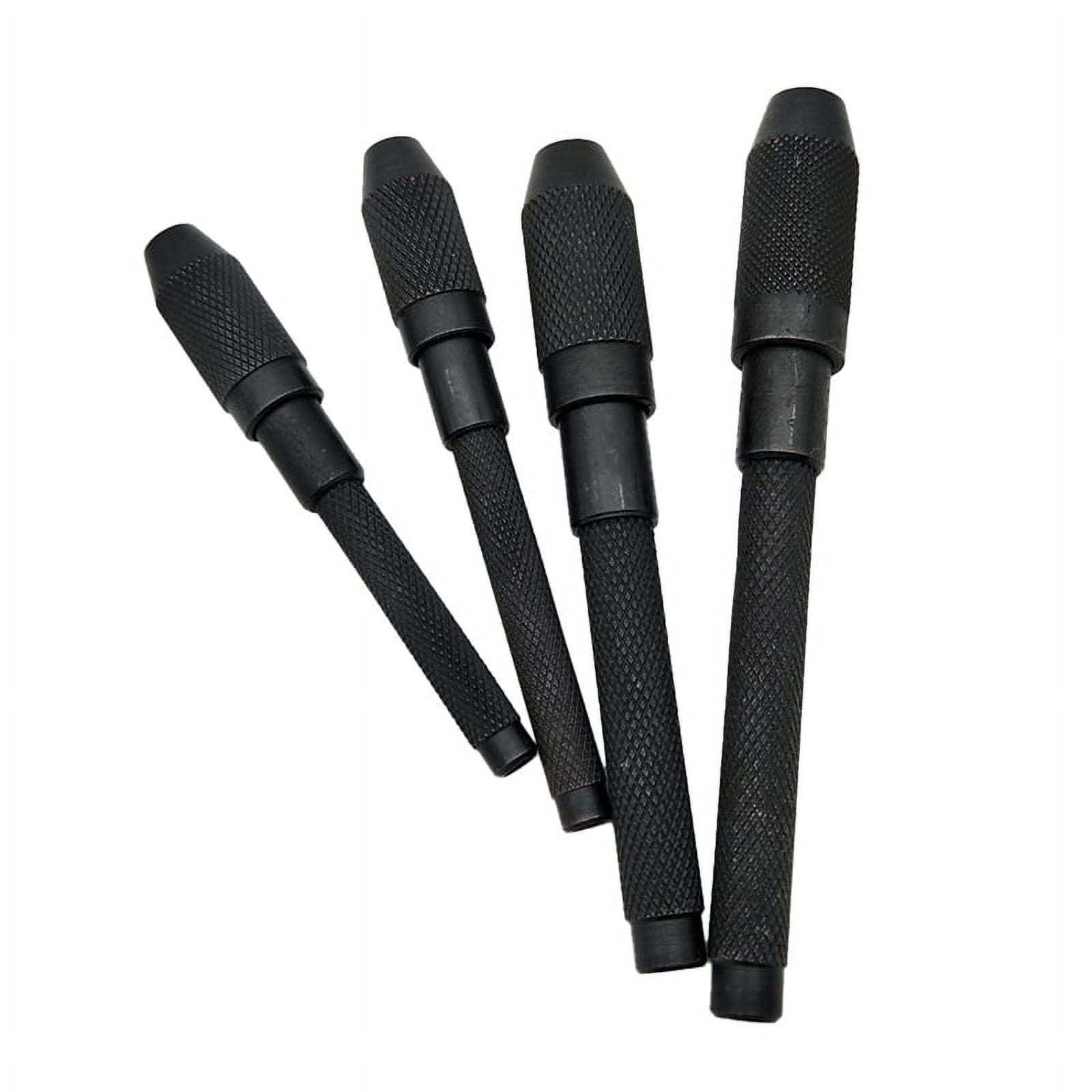 4 Pcs Pin Vise Set Hand Held Hollow Handle 4 Piece Vice Chuck Sizes ...
