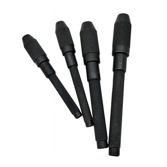 4 Pcs Pin Vise Set Hand Held Hollow Handle 4 Piece Vice Chuck Sizes ...