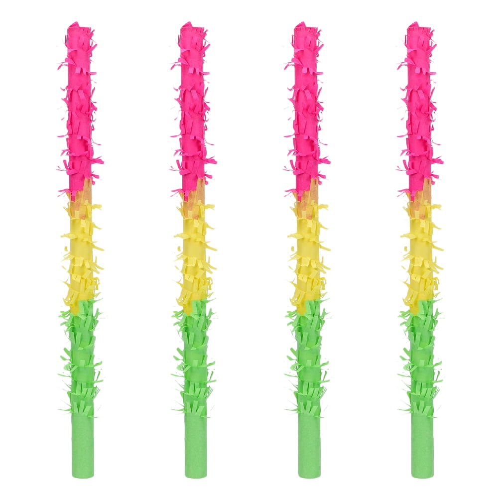 4 Pcs Pinata Sticks Pinata Game for Birthday Party Rainbow Pinata Stick ...