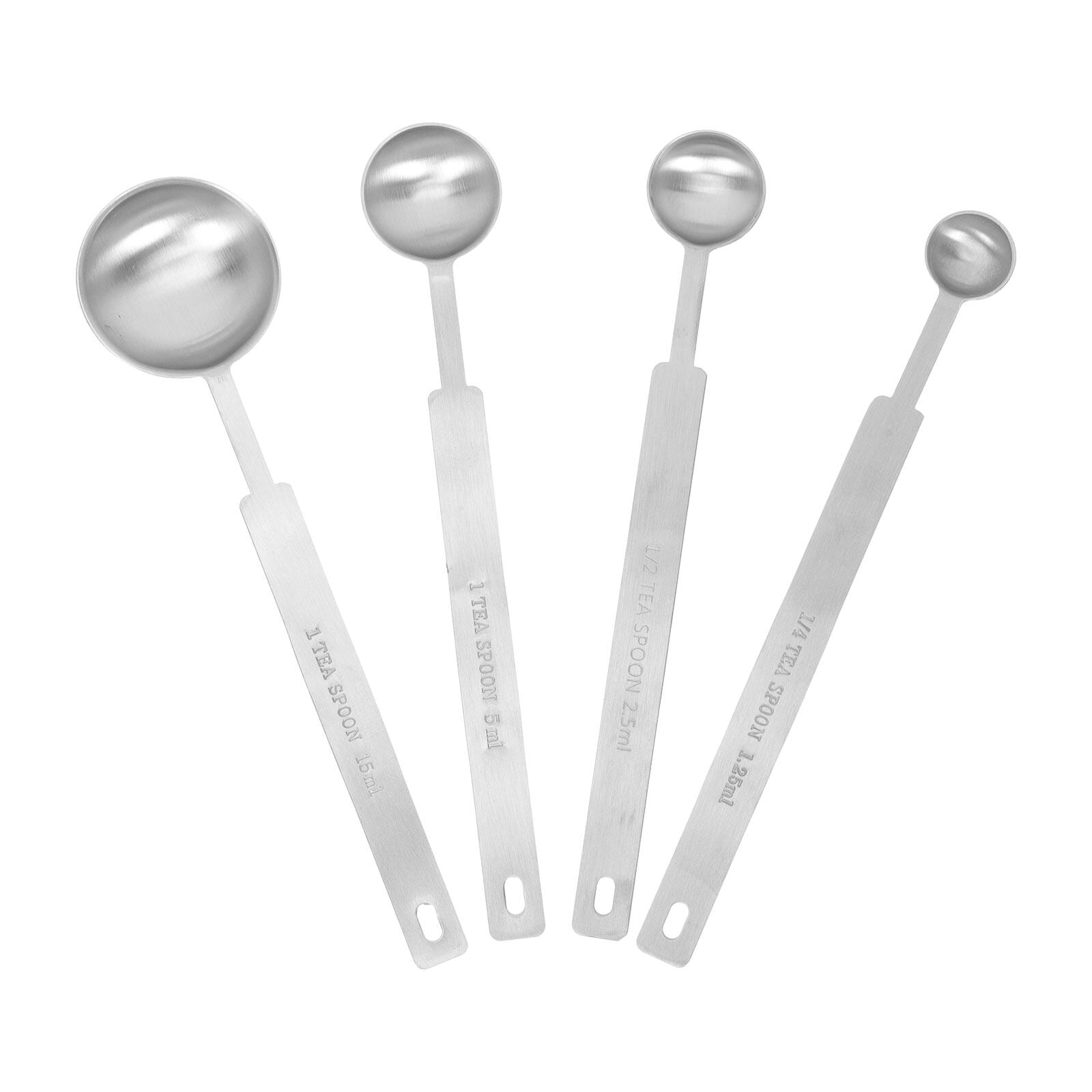 4 Pcs Pinch Dash Smidgen Measuring Spoons Stainless Steel Milk Powder ...