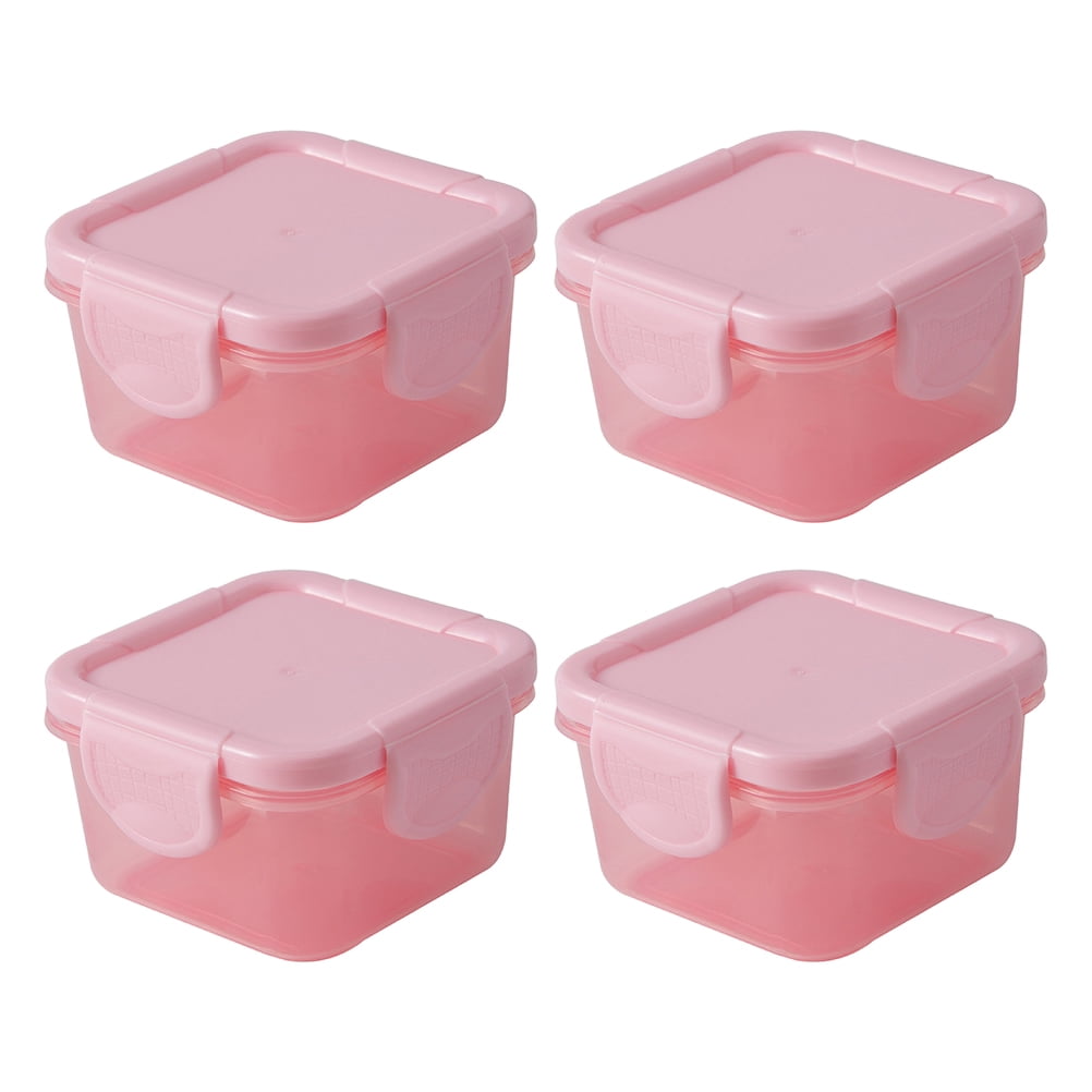 4 Pcs Large Food Storage Containers Packing Crisper Multipurpose Box ...
