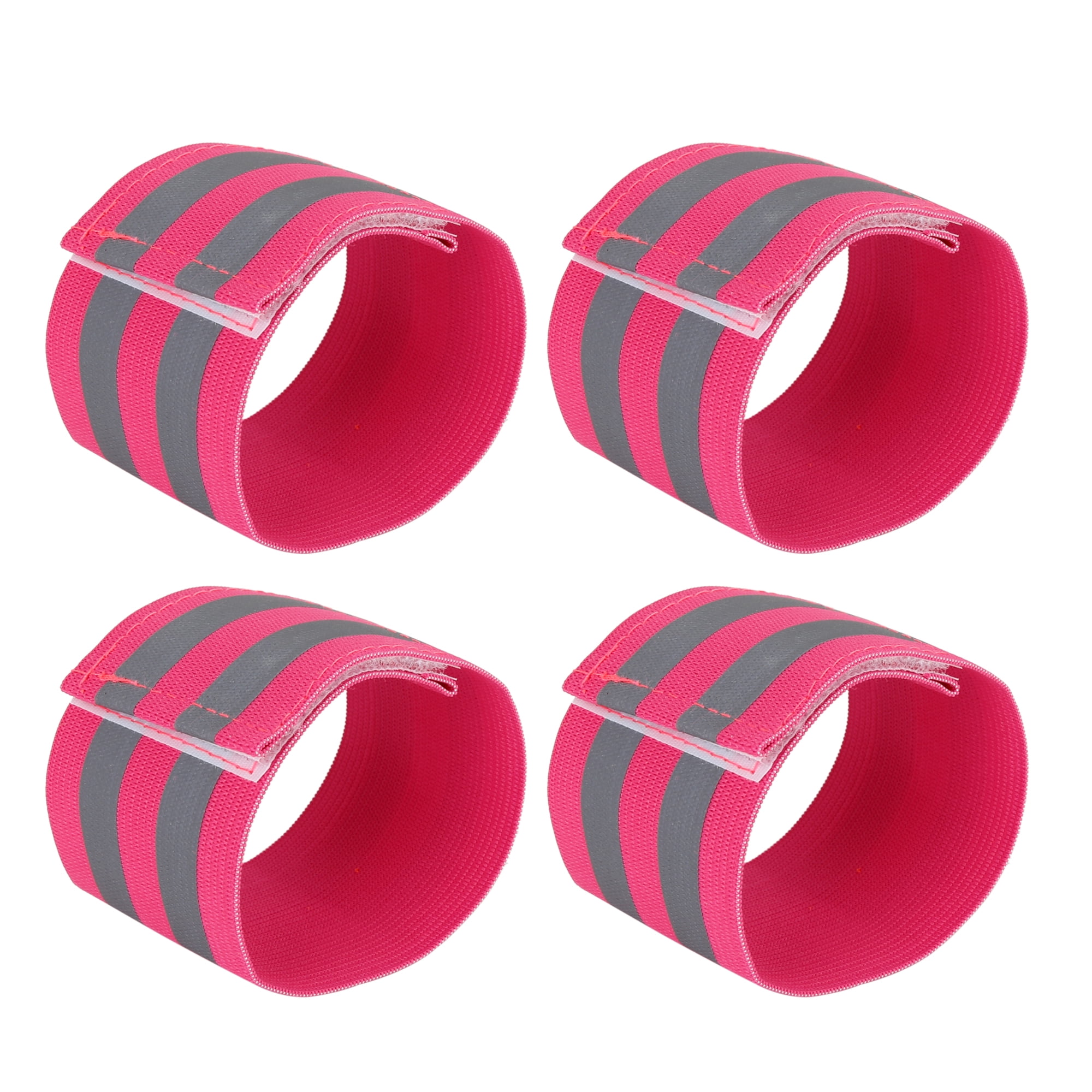 4 Pcs Pink Reflective Bands for Wrist Reflective Wristbands High ...