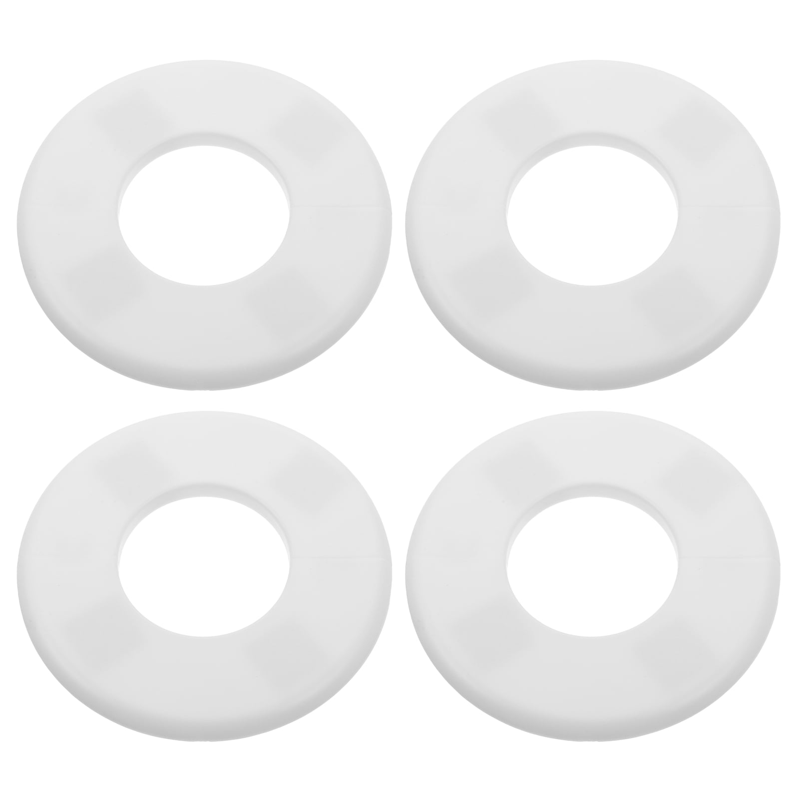 4 Pcs Pipe Cover Enclosure Pvc Iron Protective Cushion Black Decor ...