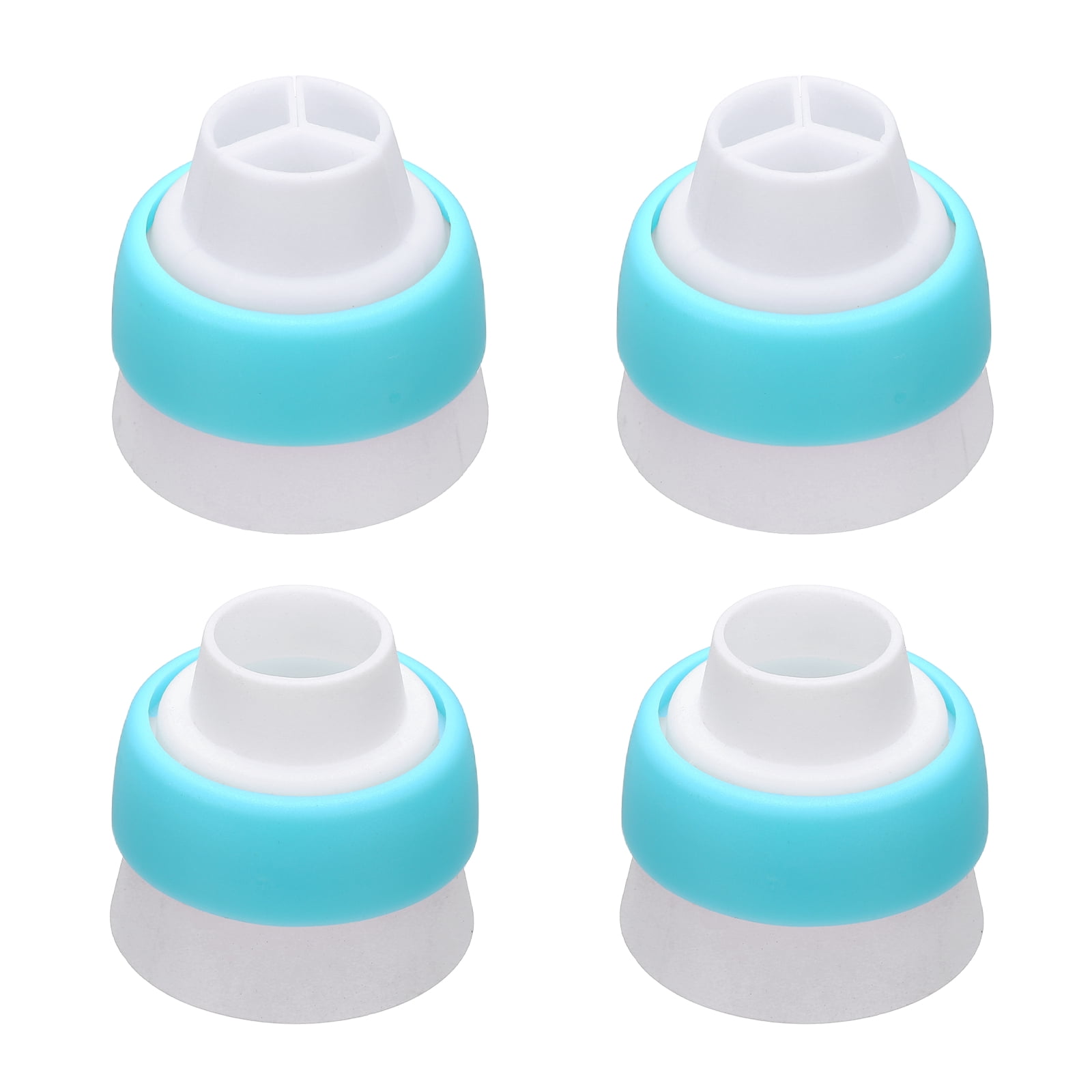 4 Pcs Piping Tip Coupler, Plastic 3 and 1 Color Couplers Icing Frosting ...