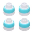 4 Pcs Piping Tip Coupler, Plastic 3 and 1 Color Couplers Icing Frosting ...