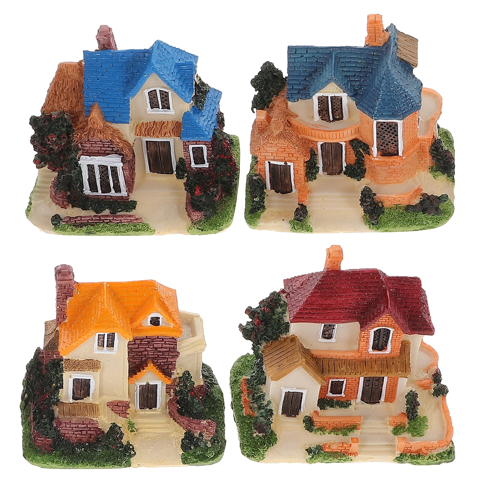 4 Pcs Mini Pots Micro Scene Ornaments Lovely Small Decorations ...