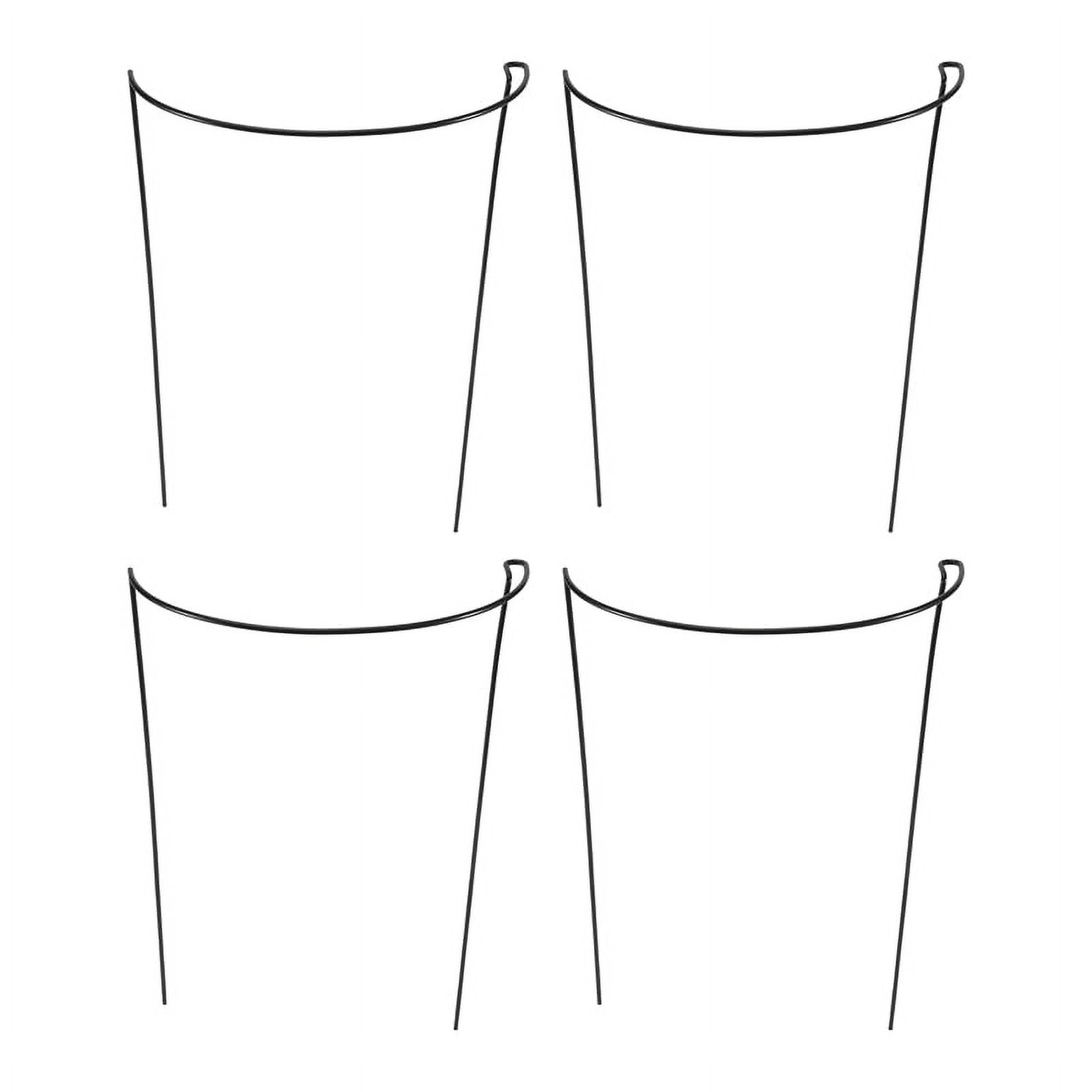 4 Pcs Plant Support Stakes Ring Cage Metal Garden Plant Stake - Walmart.com