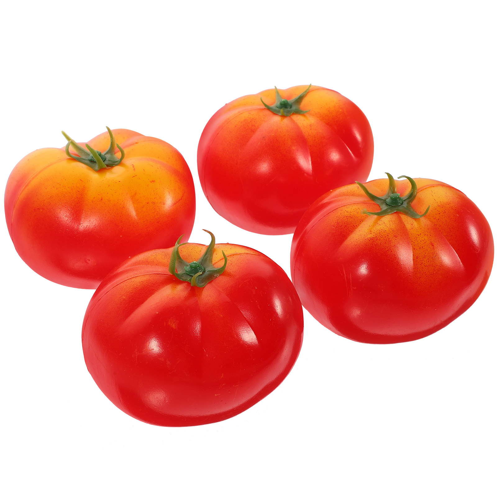 4 Pcs Plants Plastic Tomato Model Orange Lifelike - Walmart.com
