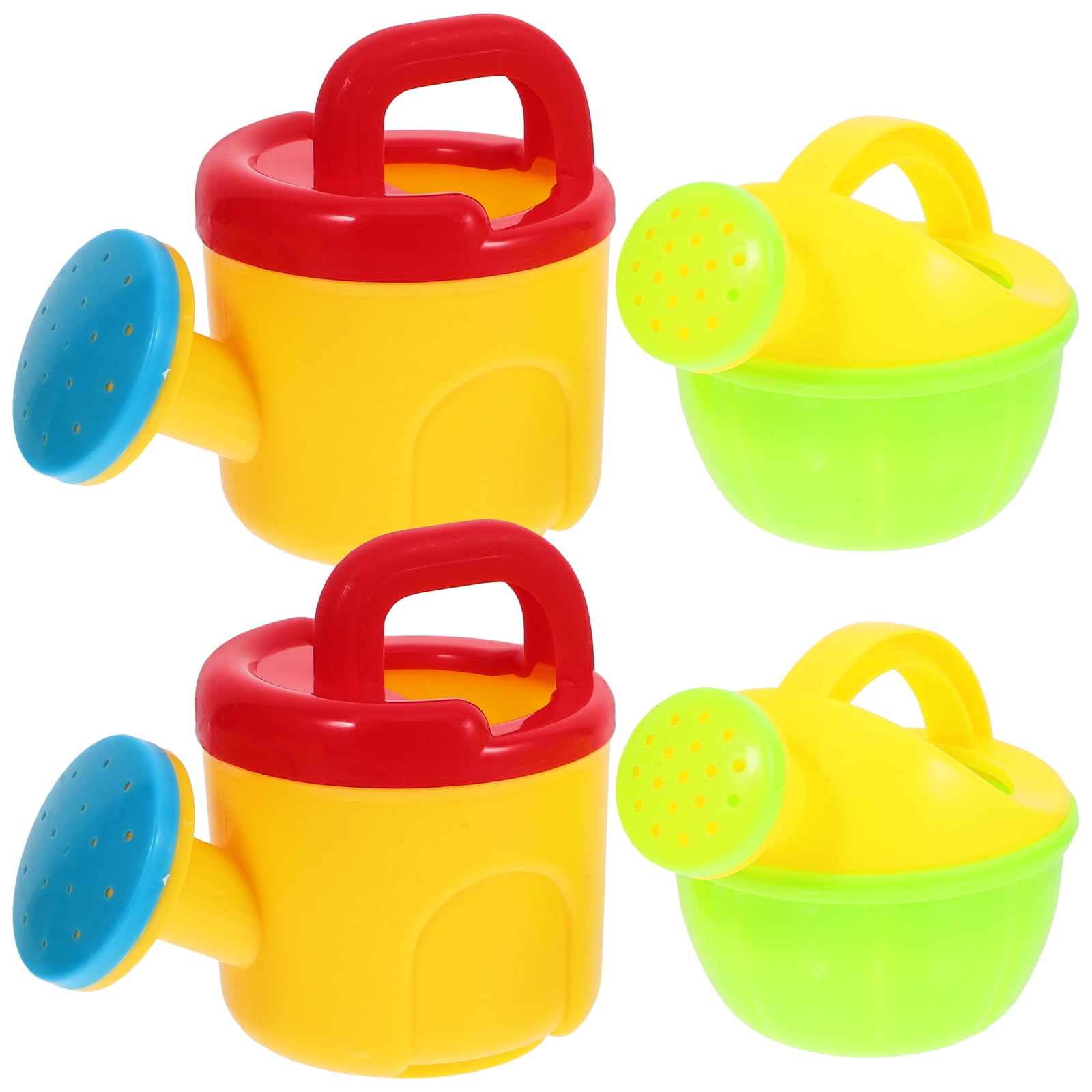 4 Pcs Plastic Beach Watering Cans Kids for Shower Nozzle Bottles Baby ...
