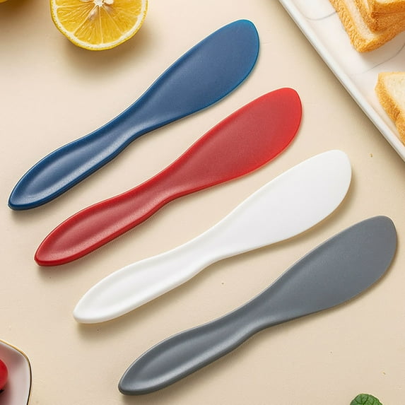 4 Pcs Plastic Butter Spreader Set,Multi Purpose Butter Knife Spreader ...