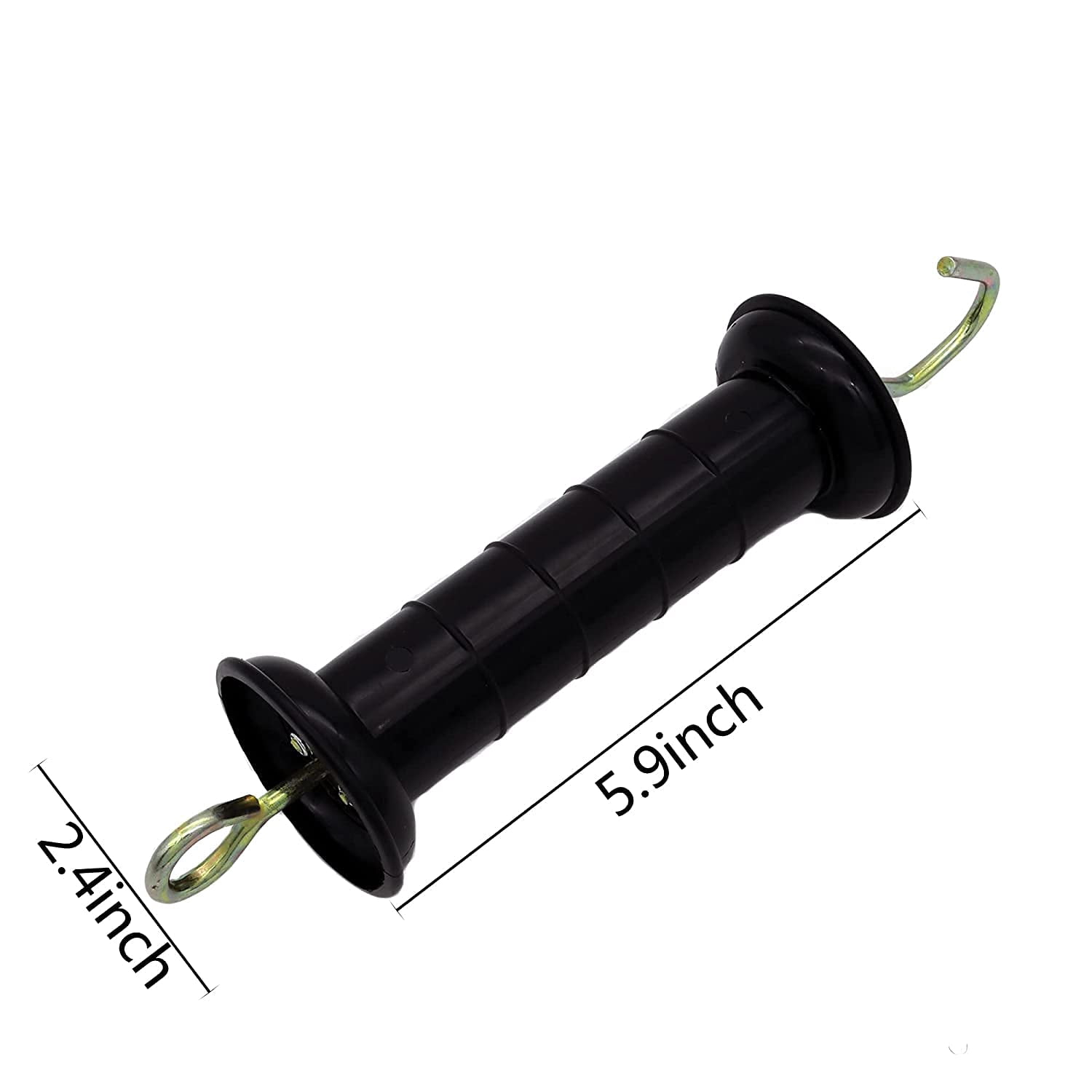 4 Pcs Plastic Electric Fence Gate Handle with Insulators with Spring ...