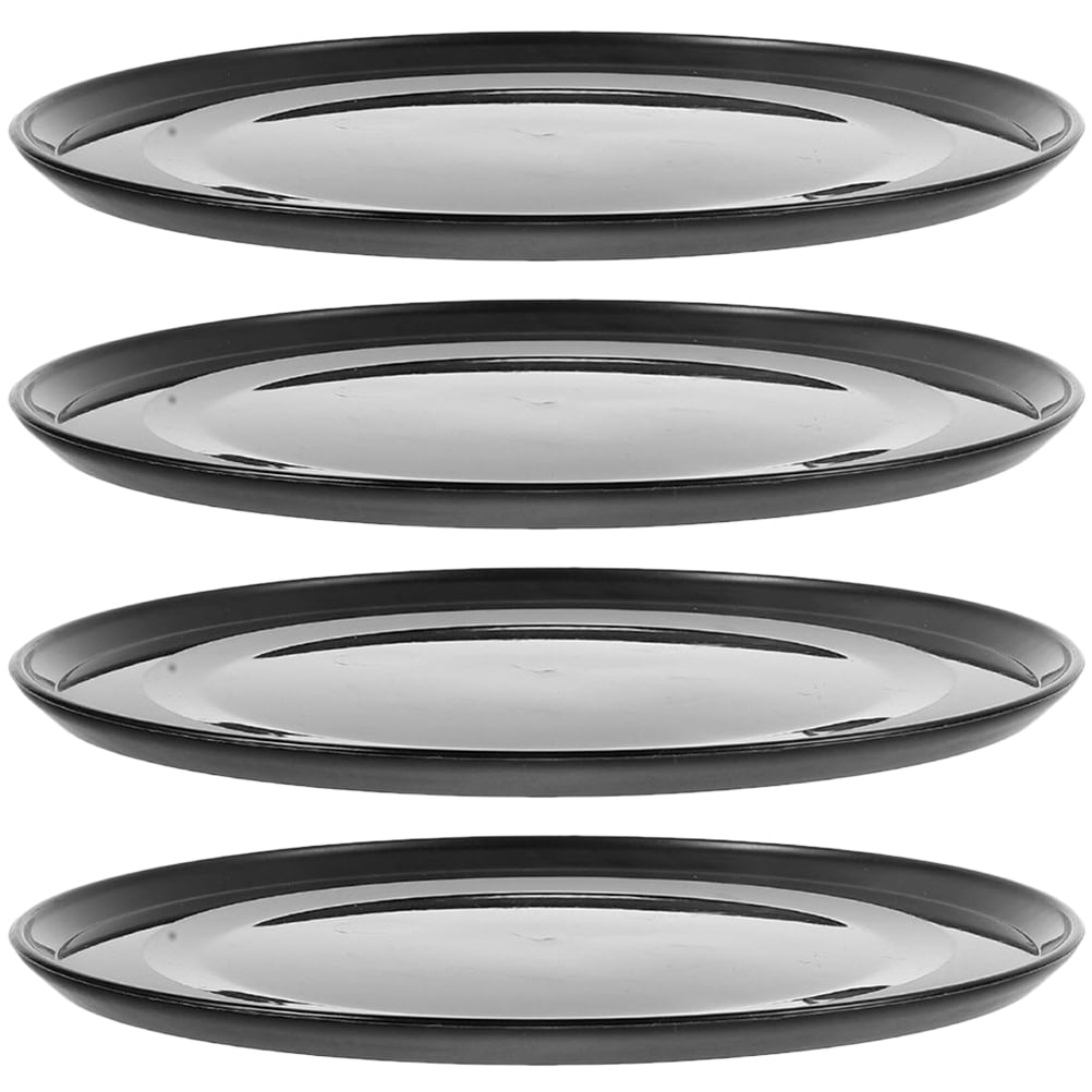4 Pcs Plastic Planter Tray House Plants Dishes Saucer Water for Indoor ...