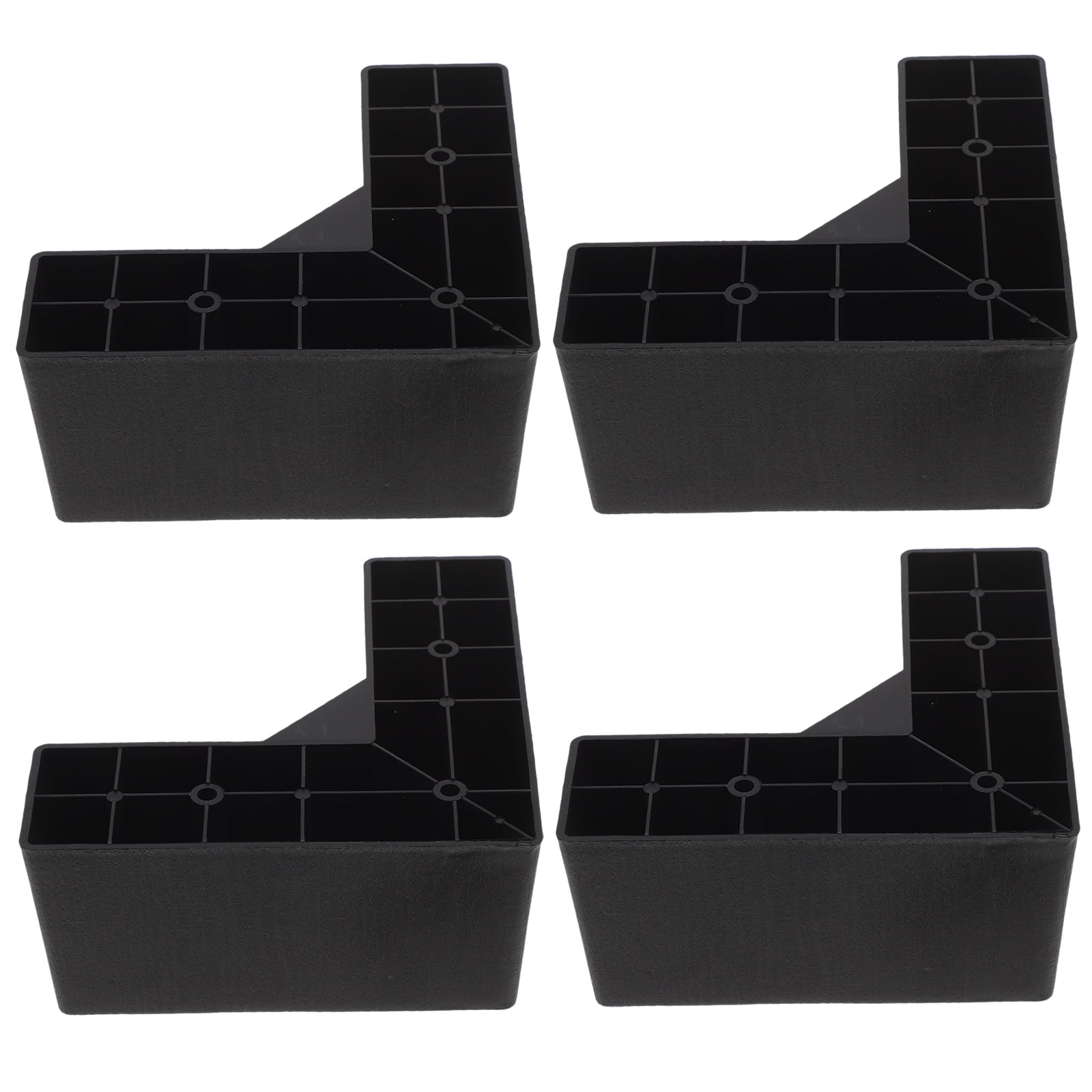 4 Pcs Plastic Sofa Legs Bed Lift Feet Furniture Foot Pads Table Risers ...