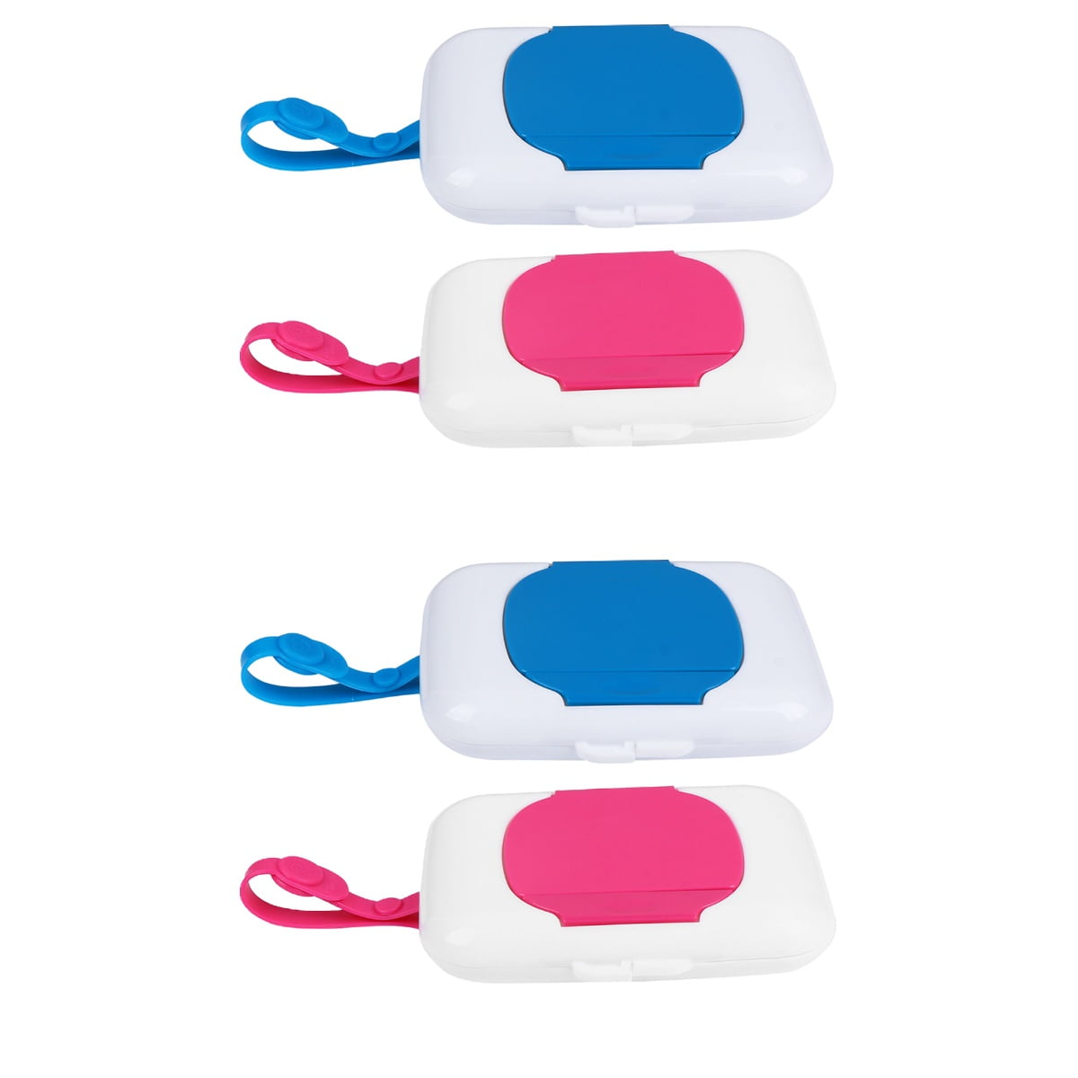 4 Pcs Plastic Wet Wipes Dispensers Portable Baby Wipes Boxes Wet Tissue ...