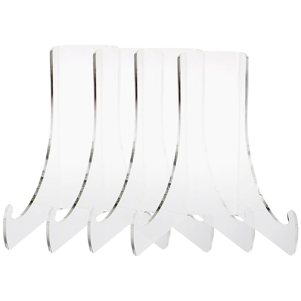4 Pcs Plate Stand Display Shelf Displays Picture Display Holder ...