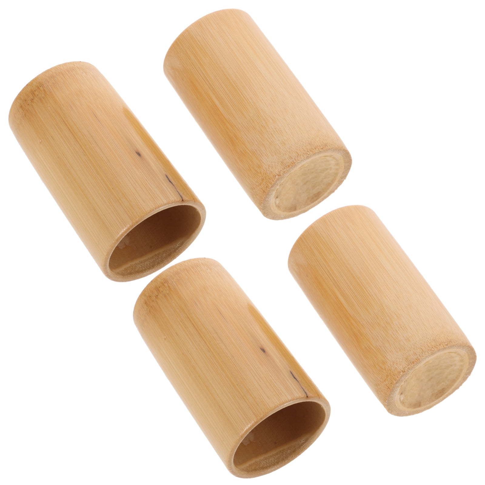 4 Pcs Plug Coffee Cups with Lids Cupping Bamboo Suction Tube Travel ...