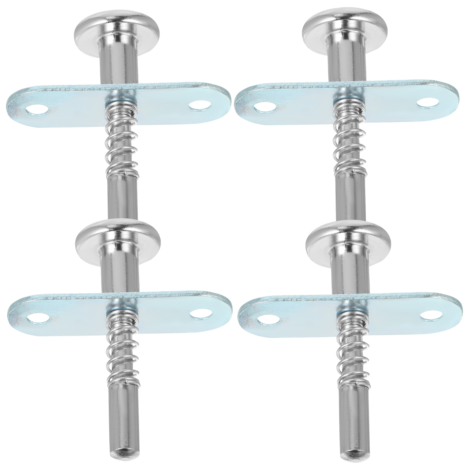 4 Pcs Plunger Latch Metal Latches Spring Bed Fastening Fittings Window ...