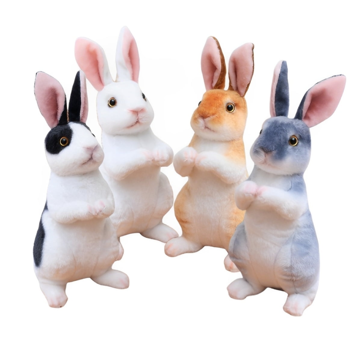 4 Pcs Plush Easter Bunny Stuffed Animal Cute Stuffed Bunny Soft Stuffed ...