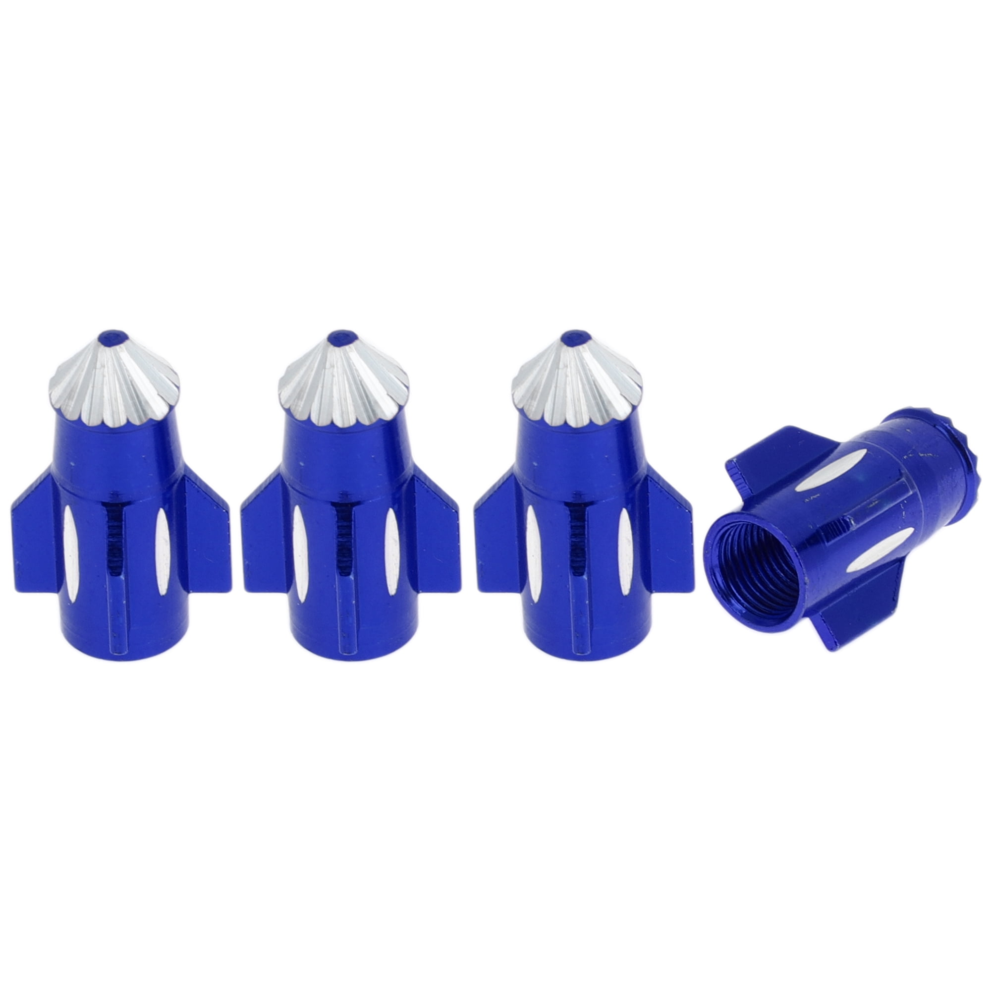 4 Pcs Pointed Head Rocket Shape Tire Valve Stem Caps Decorative Tyre ...
