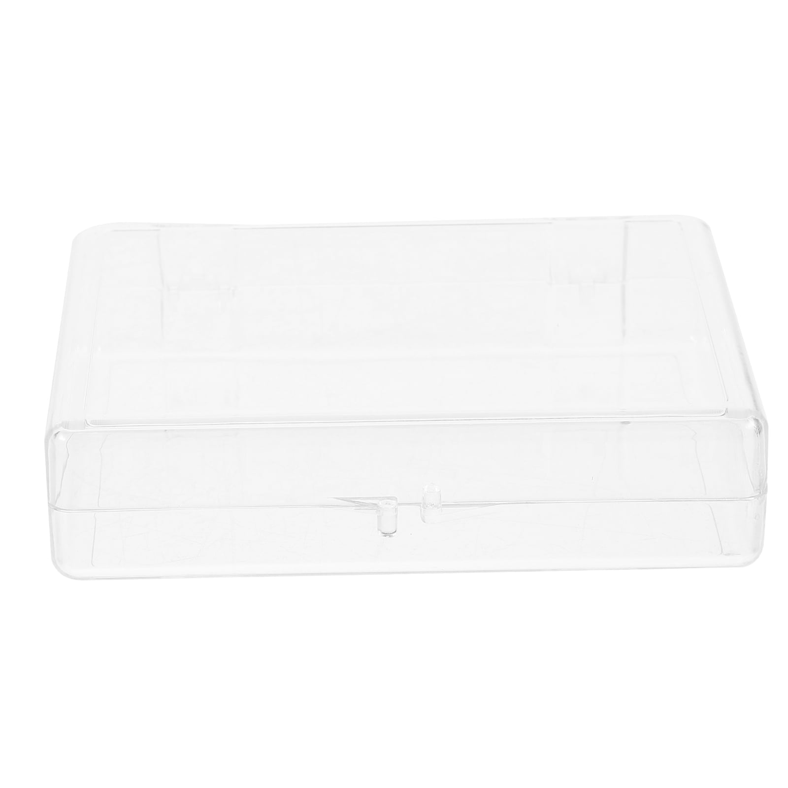 GOOHOCHY Plastic Box Transparent 4Pcs 11.8X7.9X3.9In Card Organizer For ...