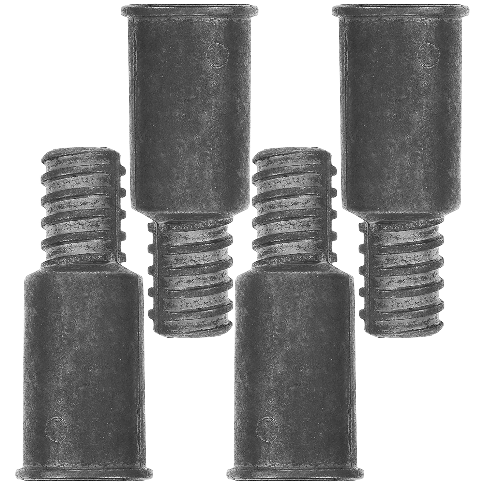 4 Pcs Pole Adapter for Mop Threaded Tip Extension Rod Handle Silver ...