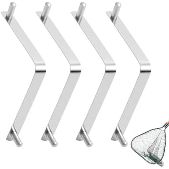 4 Pcs Pool Brush Pole V-Shaped Clip,Push Button Spring Clip,Pool Pole ...