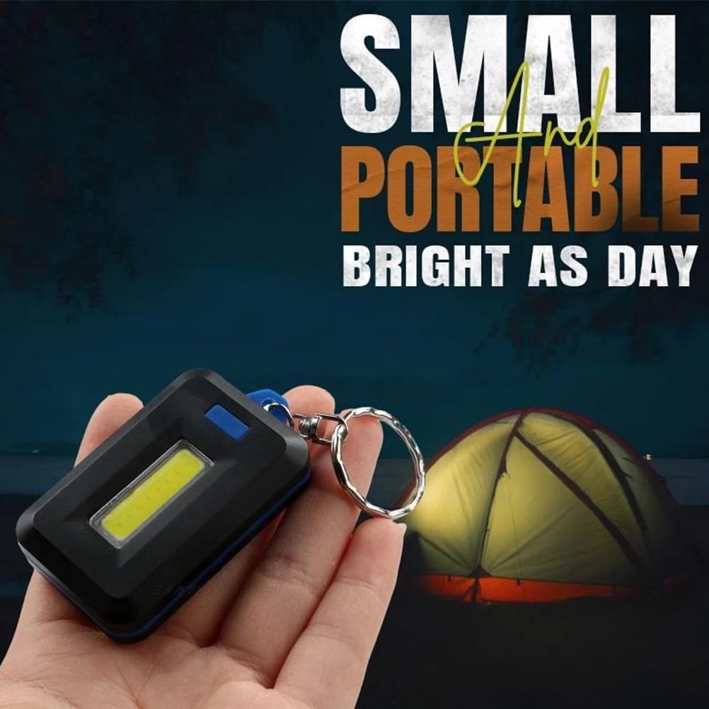 4 Pcs Portable COB Led Keychain Flashlight Outdoor Camping Flashlight ...