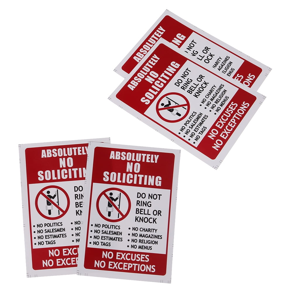 4 Pcs Portable Door Lock Connecting Pipe Adapter No Entry Sticker ...