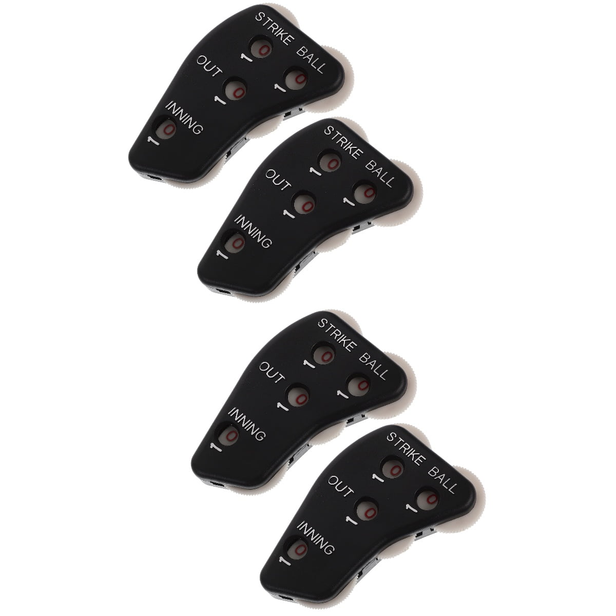 4 Pcs Portable Umpire Clicker Plastic Baseball Scoring Device Handheld ...