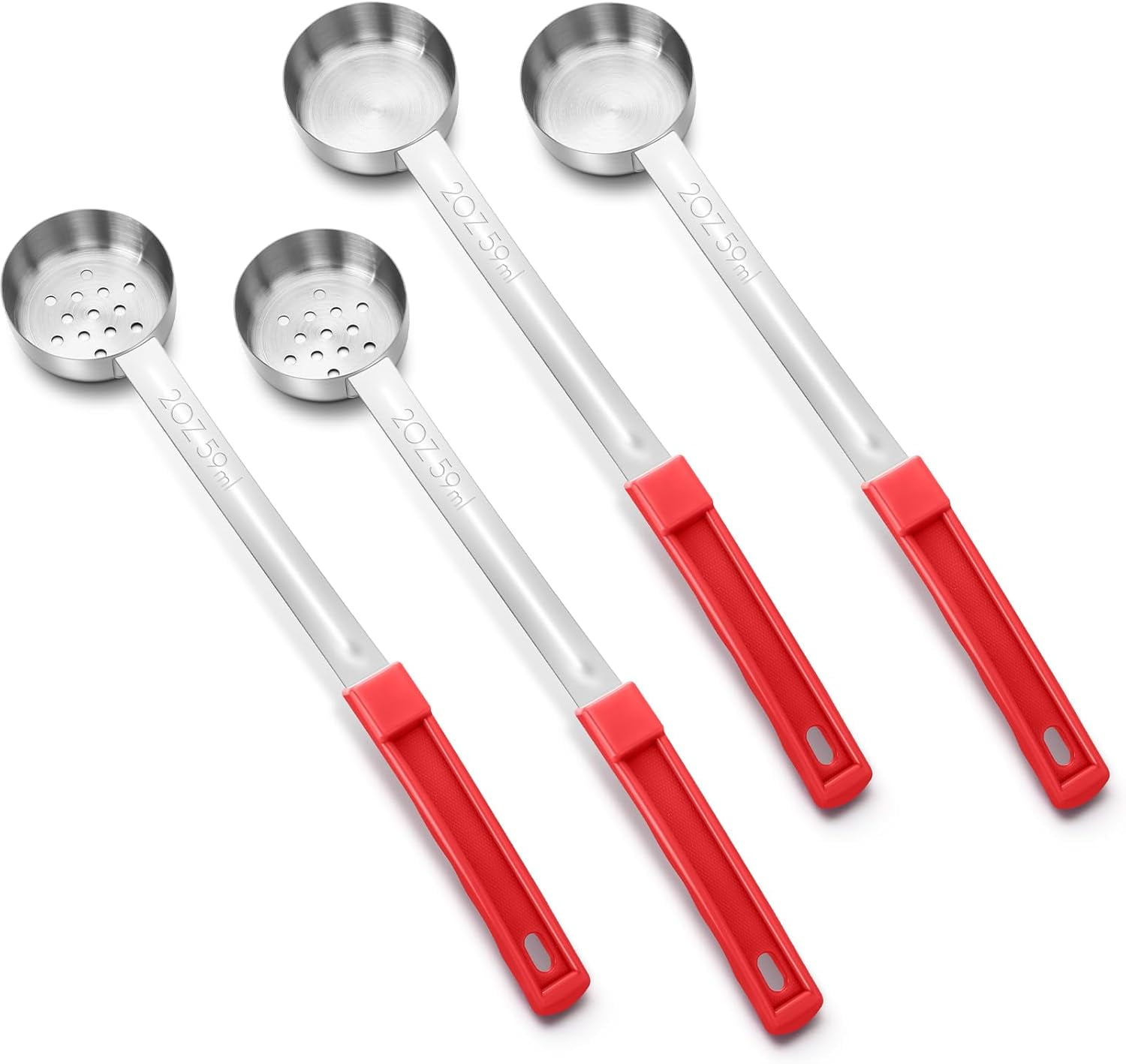 4 Pcs Portion Control Serving Spoons Portion Control Spoons Ladle ...