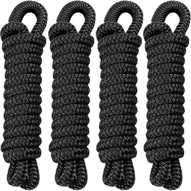 Dock Lines 4 Pack 5/8" x 15' Double Braided Nylon Boat Dock Lines with ...