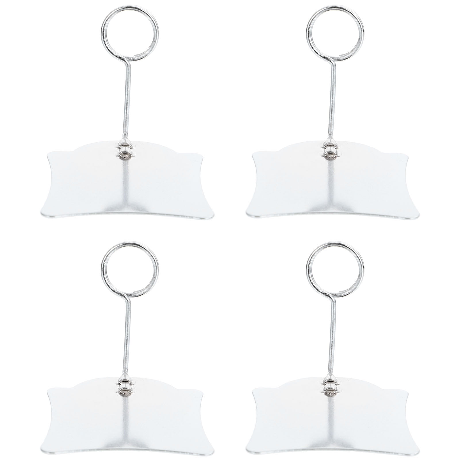 4 Pcs Price Tag Clip Metal Label Rack Cards Holder Tags Pop Wall ...