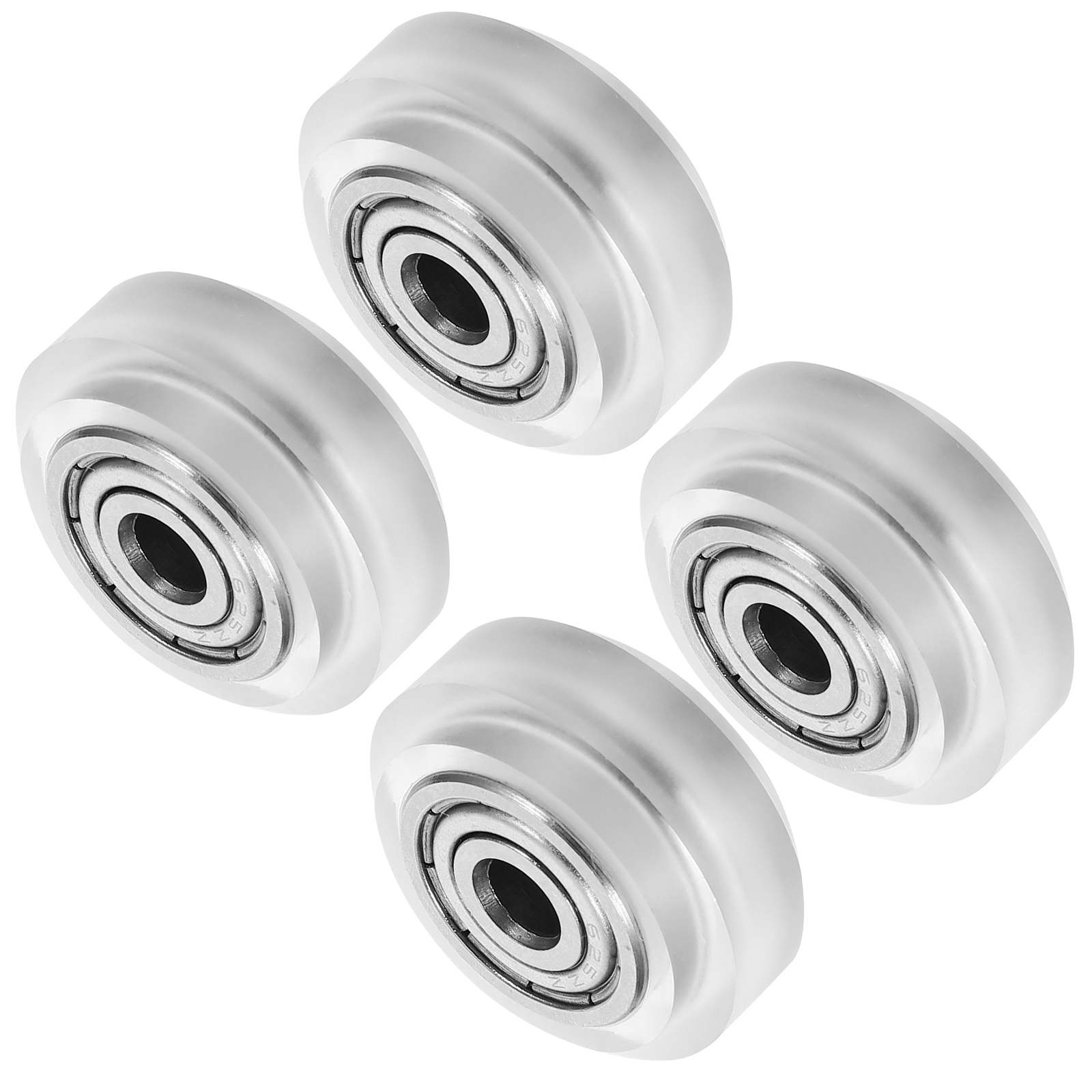 Small Wheel for Home Use Transparent Plastic and Steel 4 Pieces ...