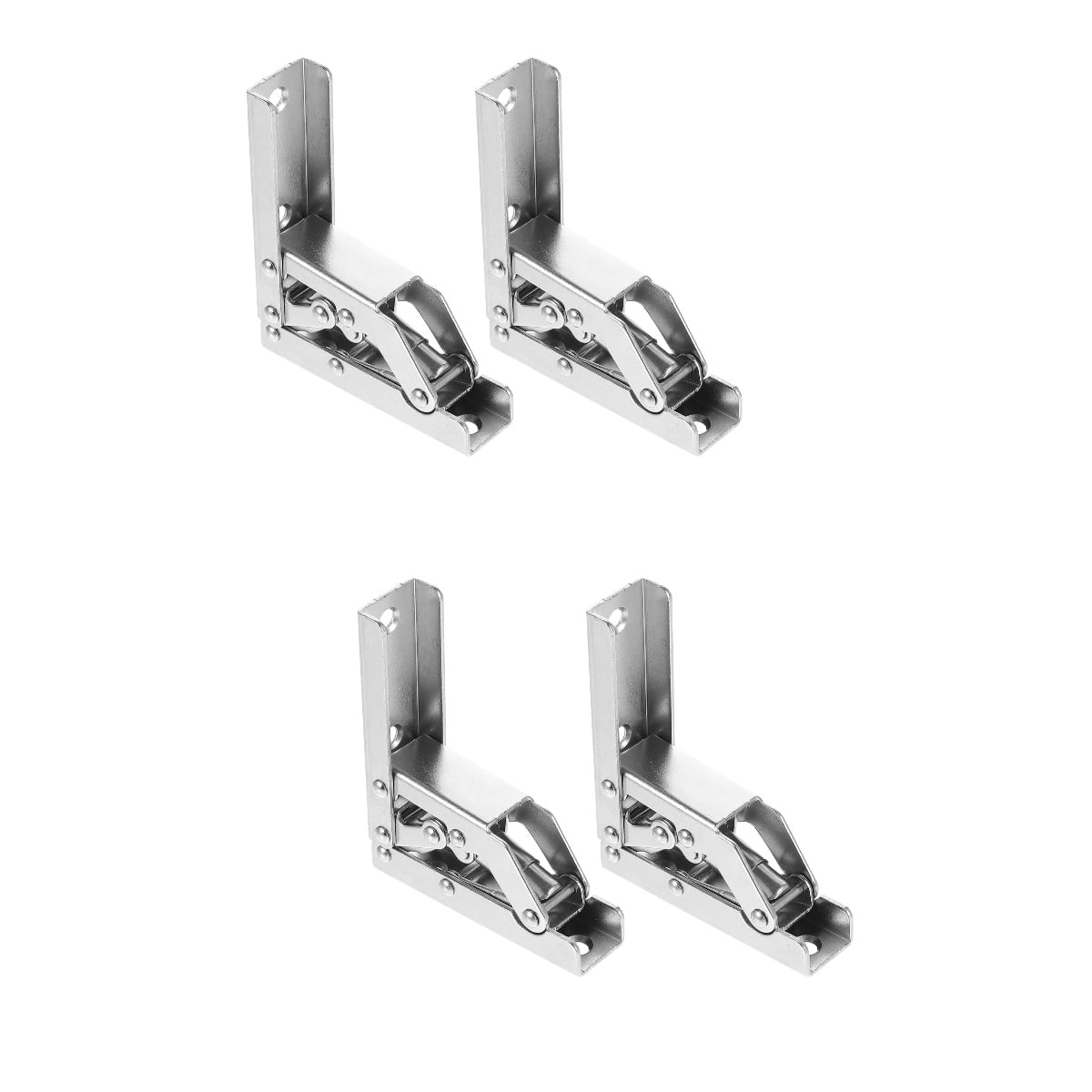 4 Pcs Professional 90 Degree Folding Door Shelf Hinge Hidden Bracket ...