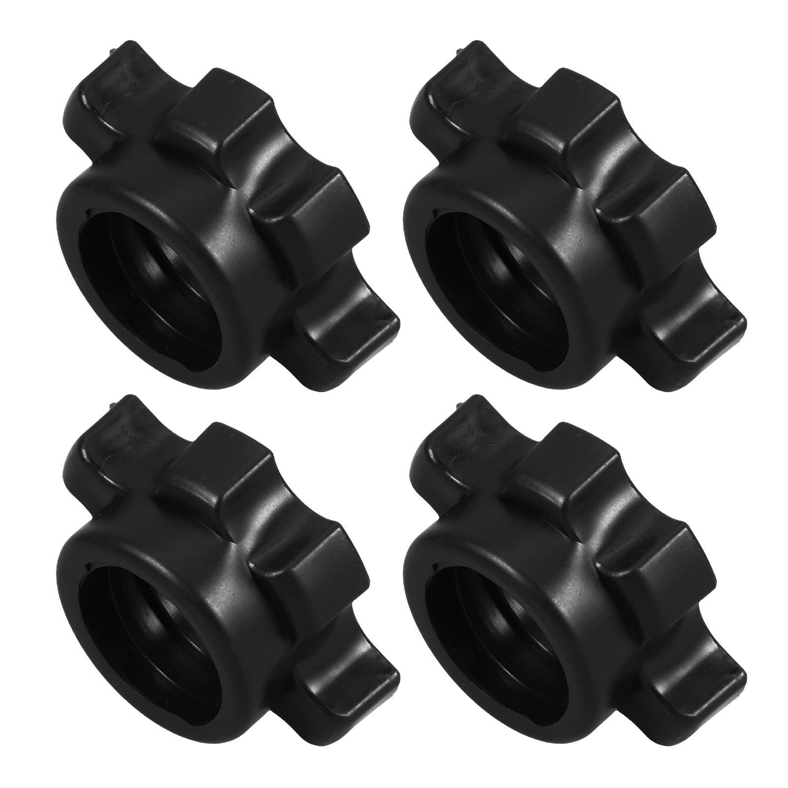 4 Pcs Professional Dumbbell Bar Nut Dumbbell Rod Nut Plastic Spinlock ...