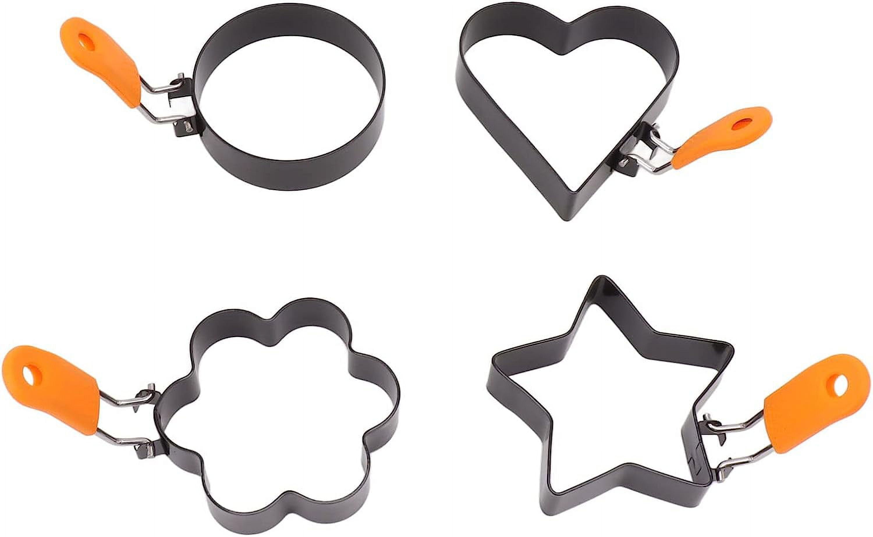 4 Pcs Professional Eggs Rings, Stainless Steel Egg Cooking Rings, Fried ...