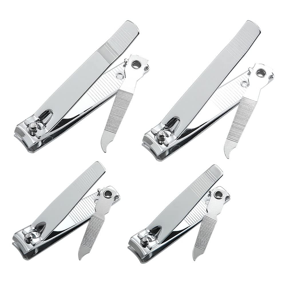 4 Pcs Professional Stainless Steel Toenail Clipper and Fingernails ...