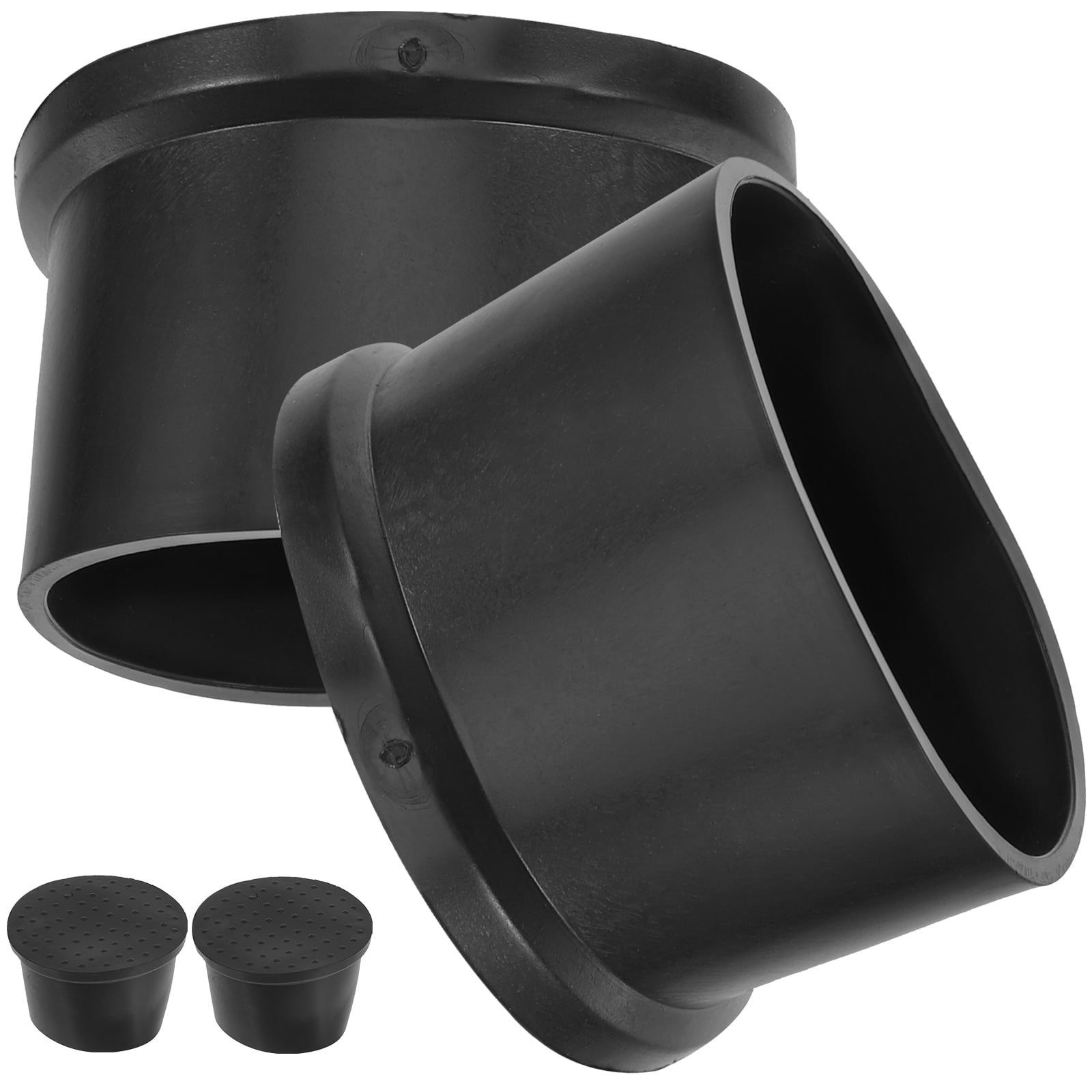 4 Pcs Wheel Stopper Wheels Small Round Furniture Pads Black - Walmart.com