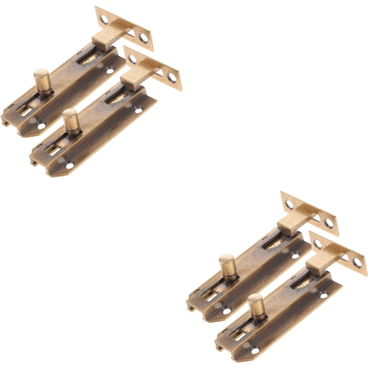 4 Pcs Pure Copper Cabinet Door Latch Latches Necked Bolt Bolts Screen ...