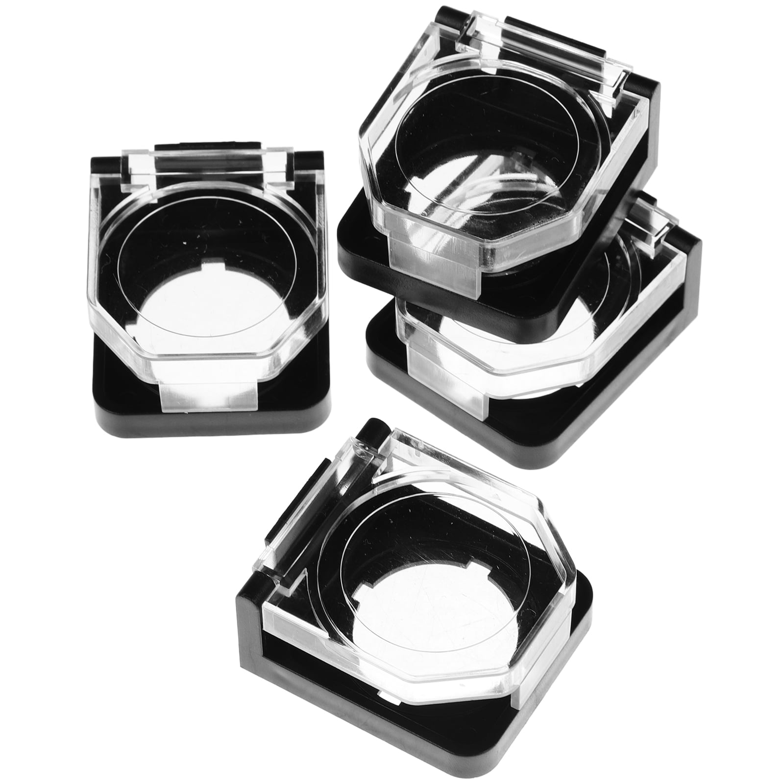 4 Pcs Push Button Shield Cap Protector Square Protective Cover Dust ...