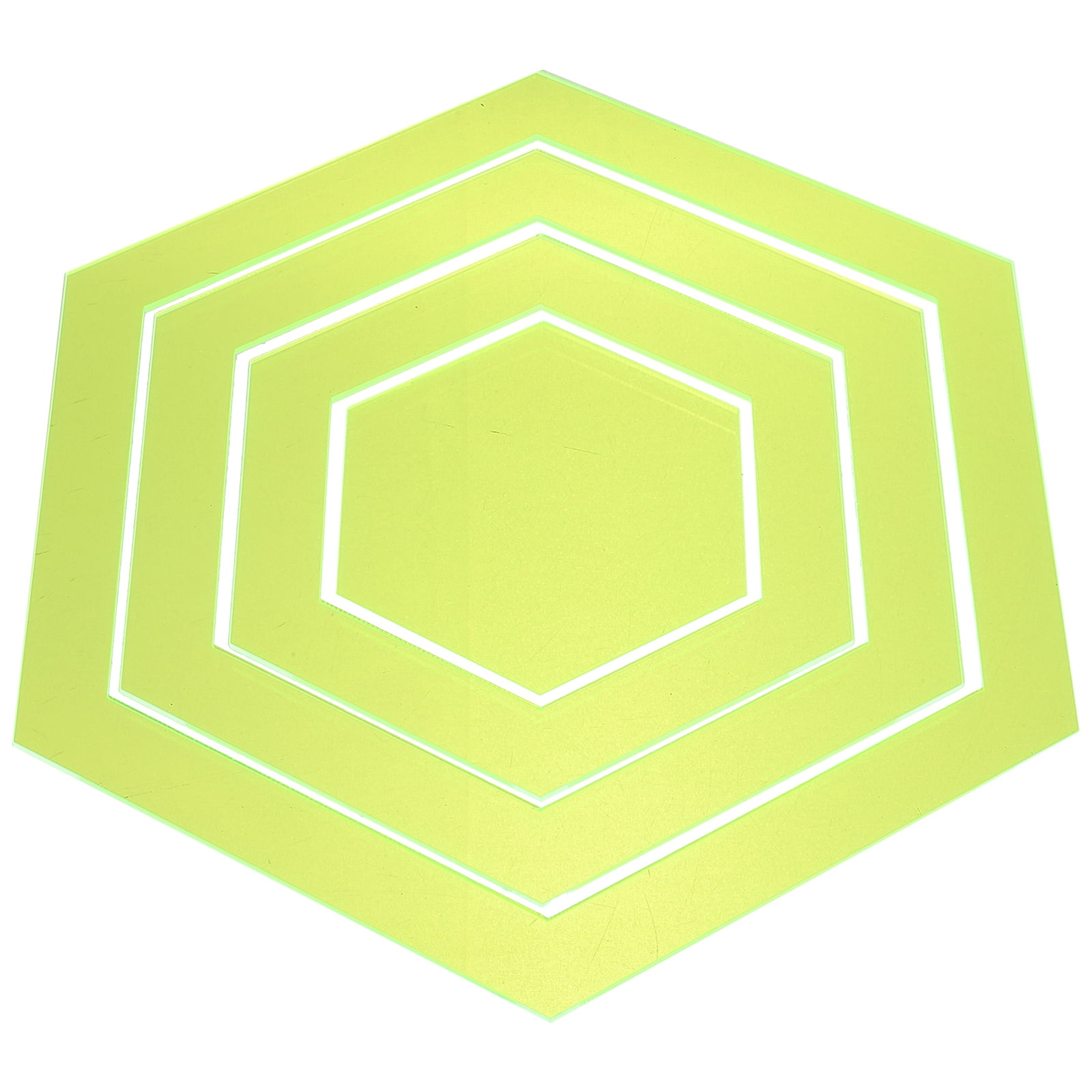 HEMOTON 4Pcs Hexagon Shaped Acrylic Quilting Ruler for Beginners and ...