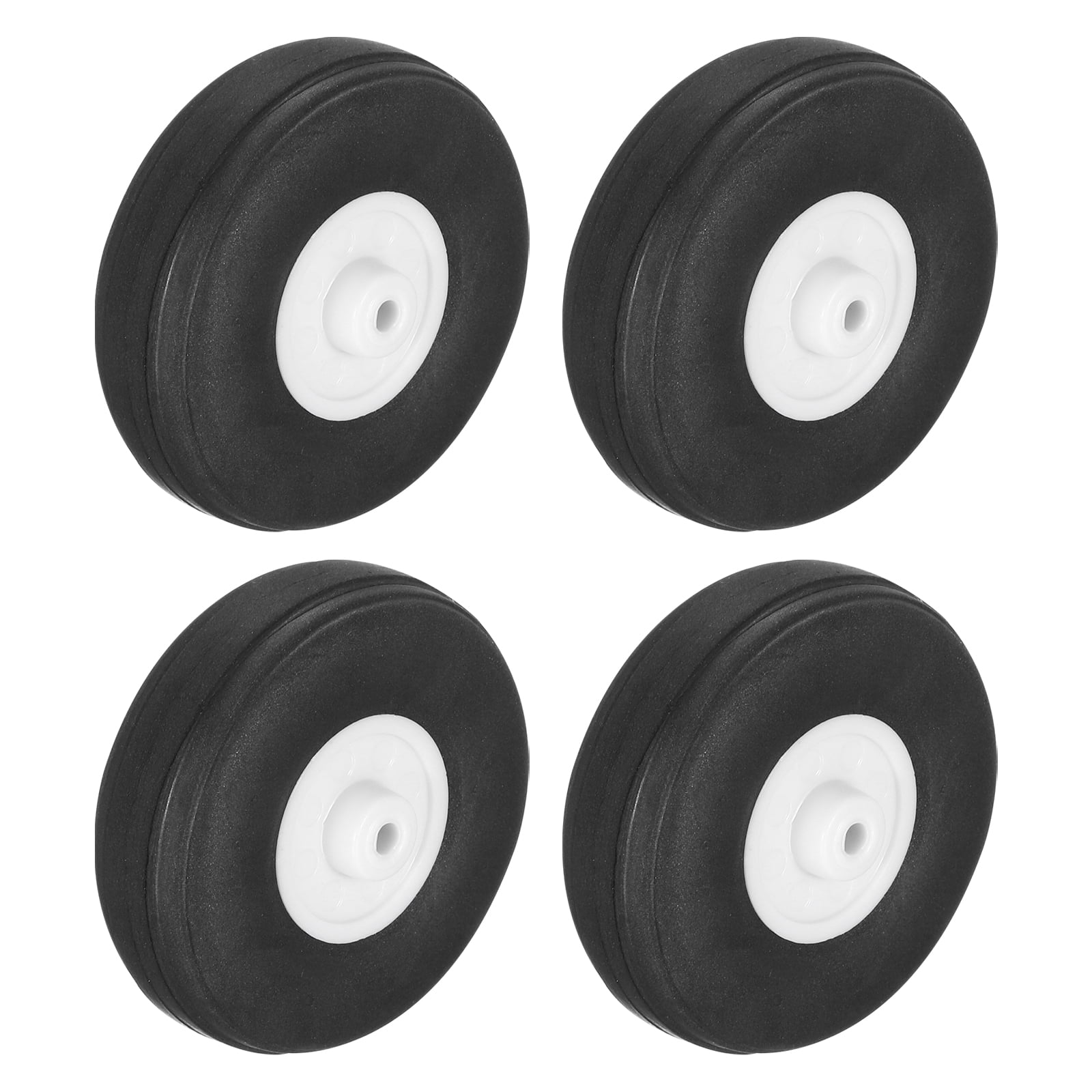 4 Pcs RC Airplane Wheels, 1.5 Inch OD RC Plane Parts Wheels Model ...