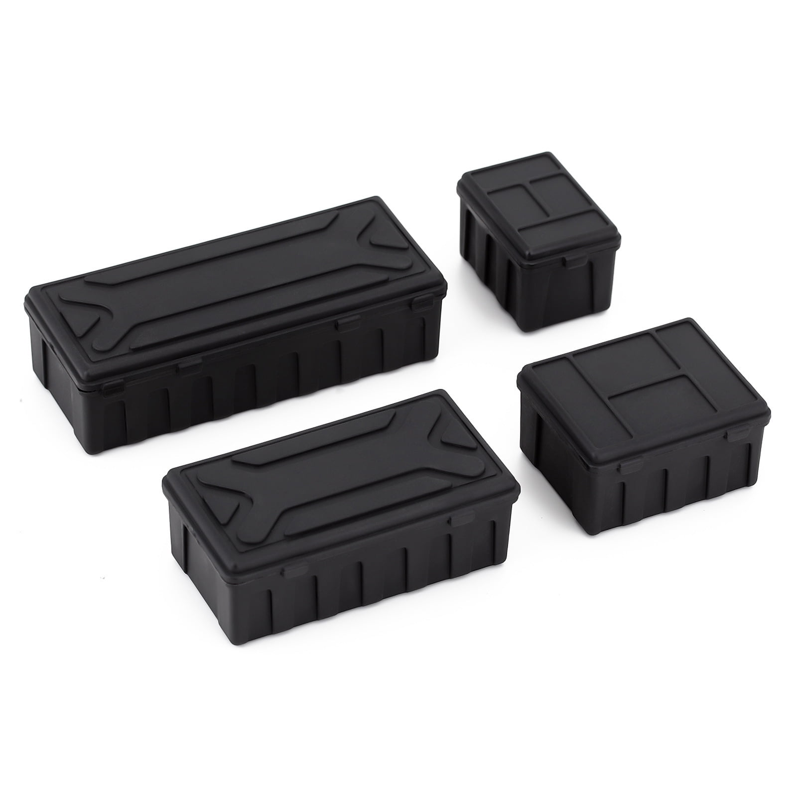 4 Pcs RC Plastic Garage Storage Box RC Crawler 1/10 Scale Accessories ...