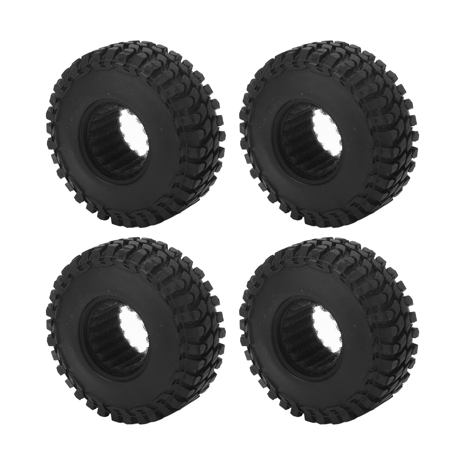 4 Pcs RC Tires Rubber Black Strong Cushioning Remote Control Car Tires ...