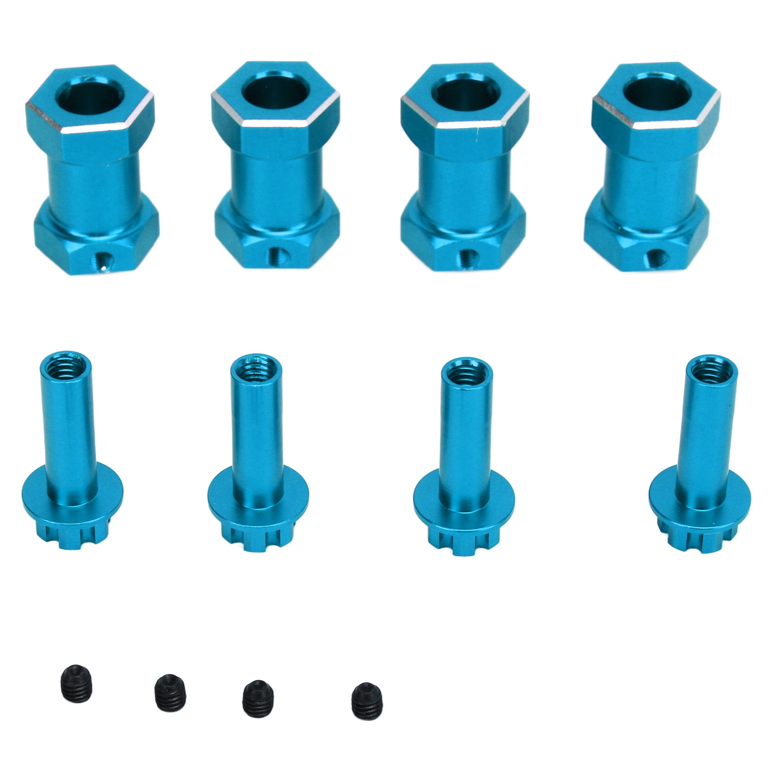 4 Pcs RC Wheel Hex Hub Aluminum Alloy Replacement 12mm Hex Hubs ...