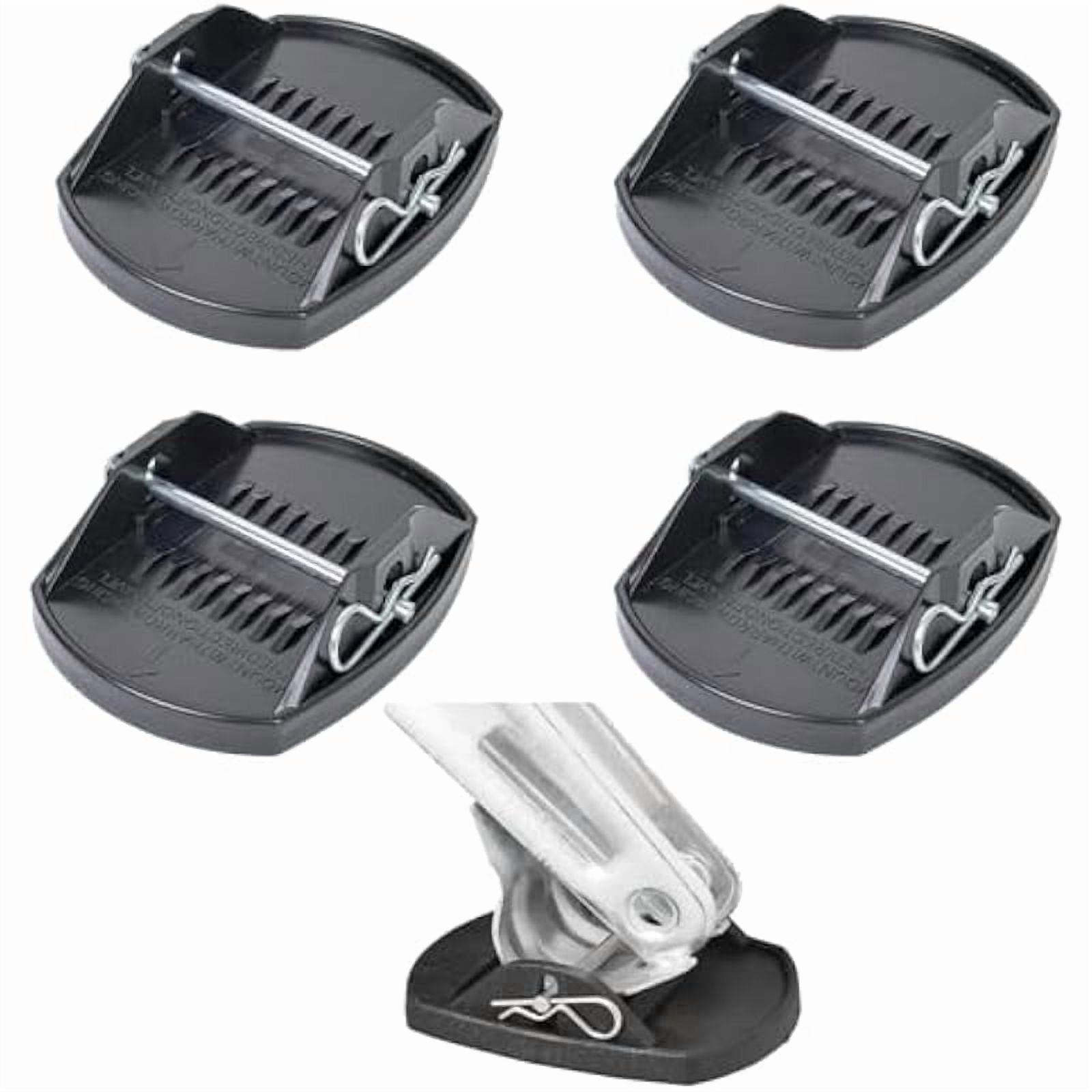 4 Pcs RV Jack Pads for Travel Trailers and Campers, Trailer Stabilizer ...
