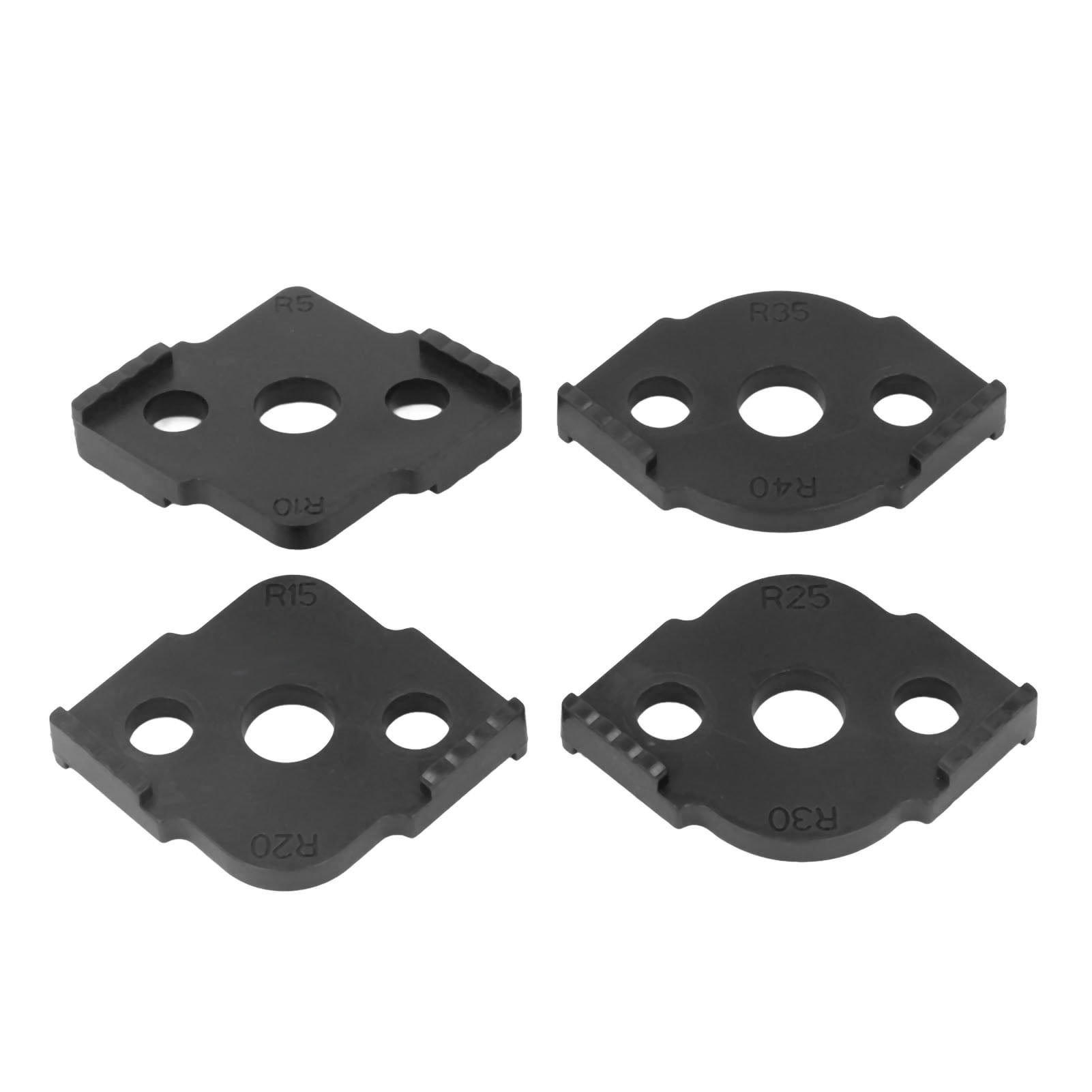4 Pcs Radius Jig Router Template ABS Wear Resistant Woodworking Corner ...