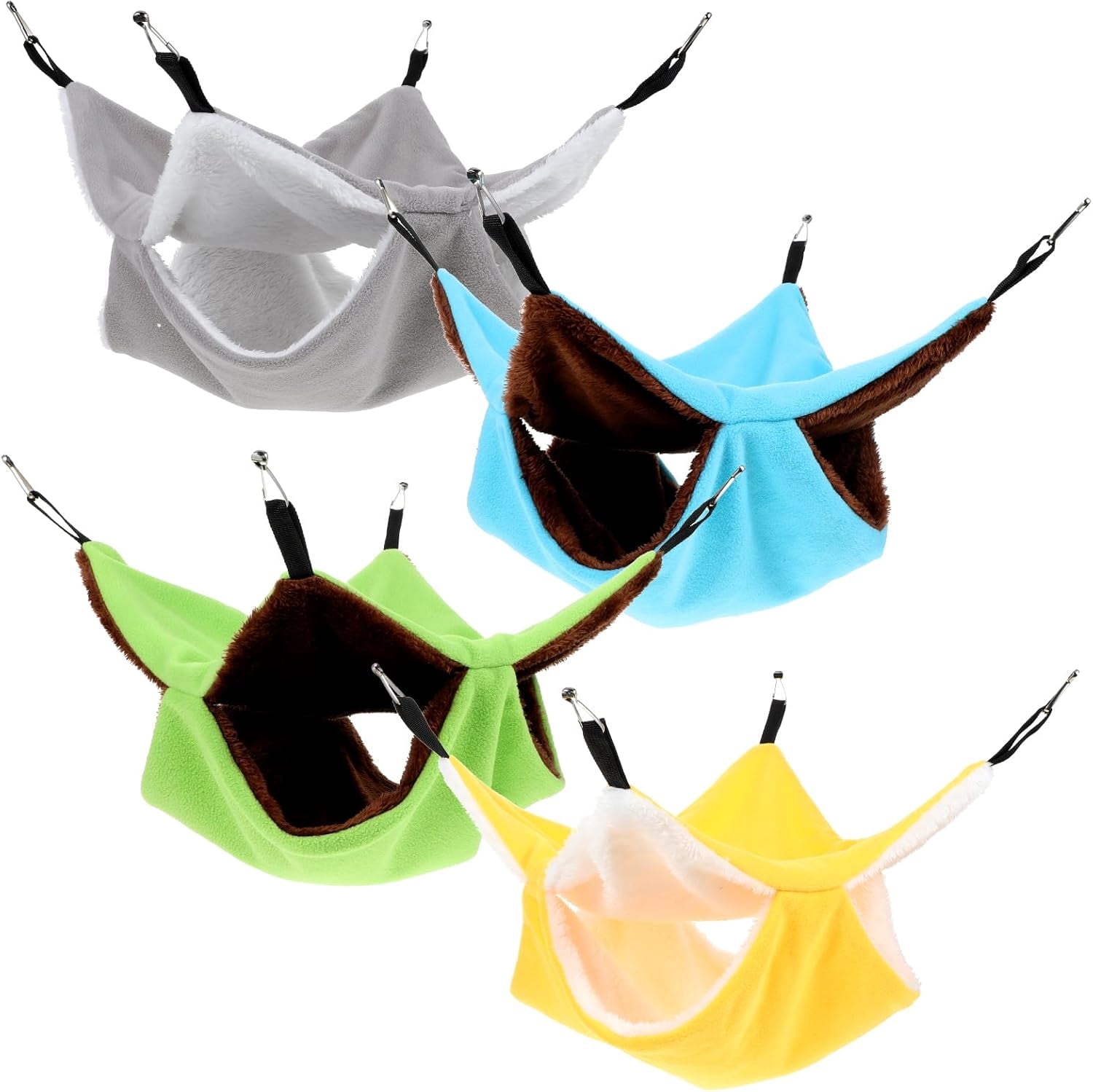 4 Pcs Rat Hammock for Cage Small Animal Hanging Hammock Ferret Hammocks ...